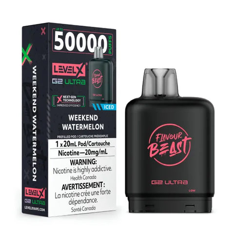 Flavour Beast Level X G2- 50K Puffs - Gusto Green Apple